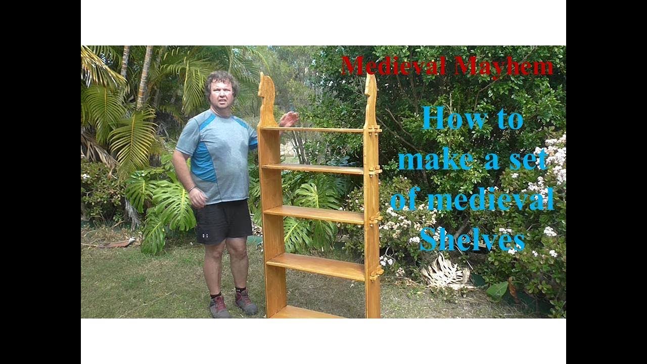 How to make a set of medieval Shelves DIY HACK make sca larp cosplay ...