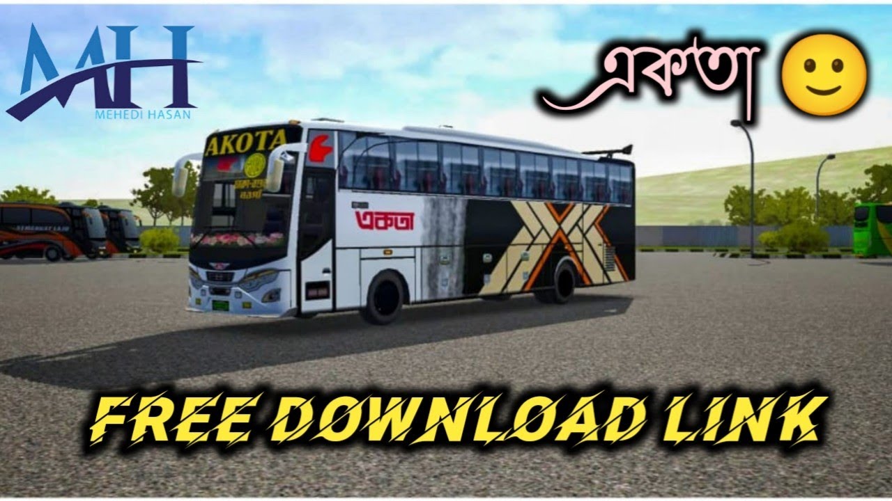AKOTA PARIBAHAN BD BUS SKIN FOR BUSSID 1ST BUS. - YouTube