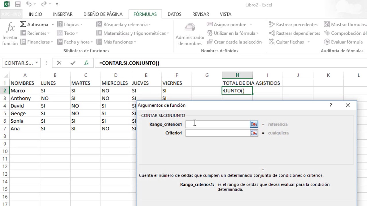 Formula SUMA.SI.CONJUNTO en Excel - YouTube