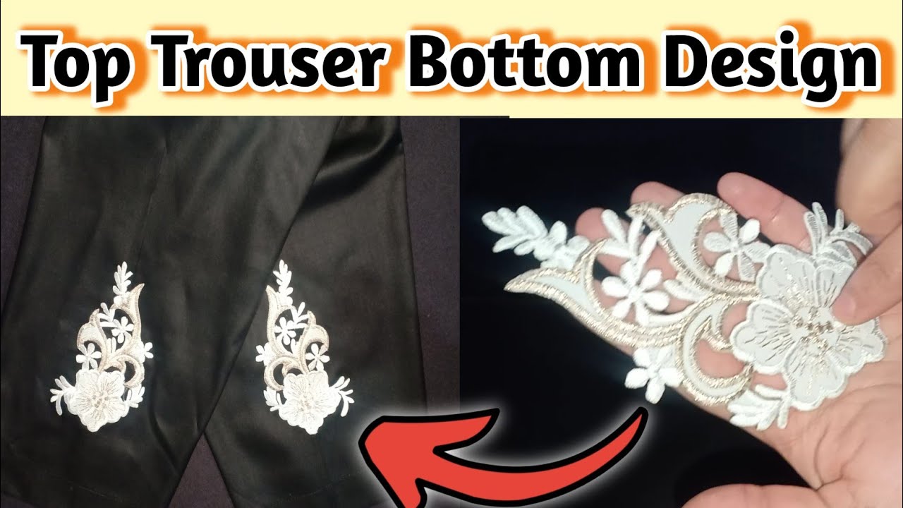 Latest Trouser Design Cutting and Stitching | How to make Cutwork style ...