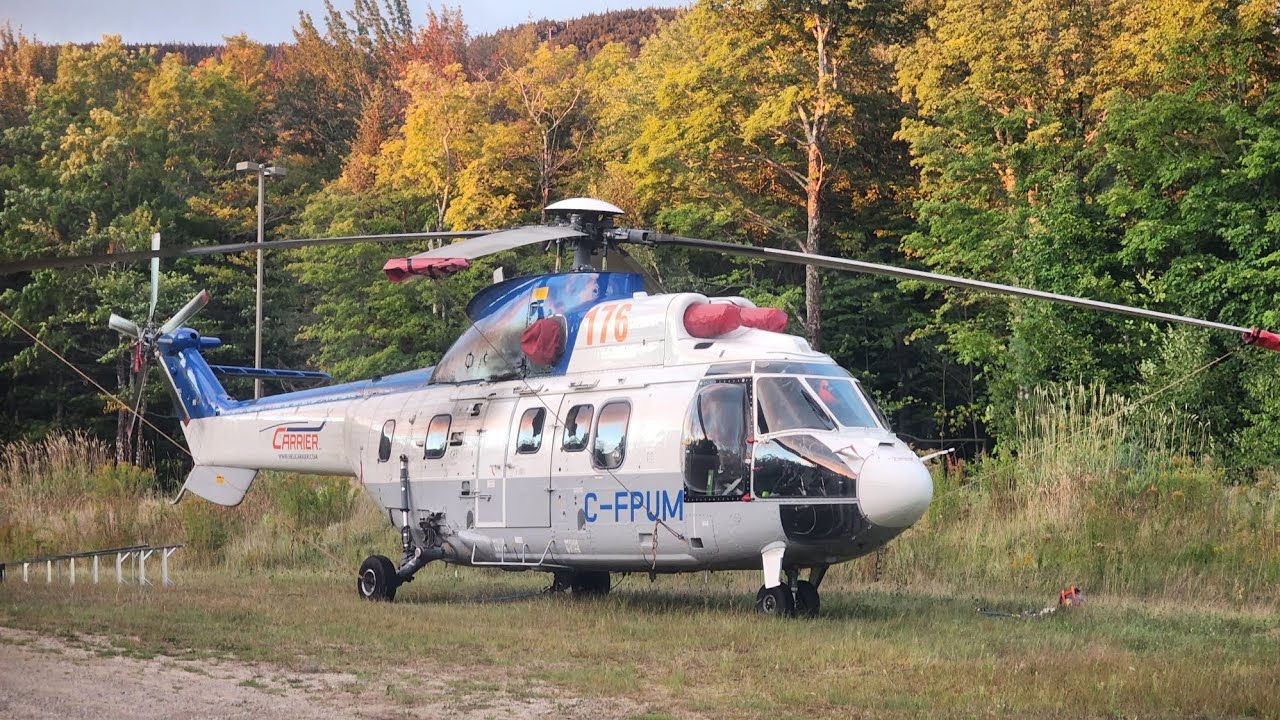 Full Compilation of a AS332 Super Puma Helicopter Carrying Parts ...