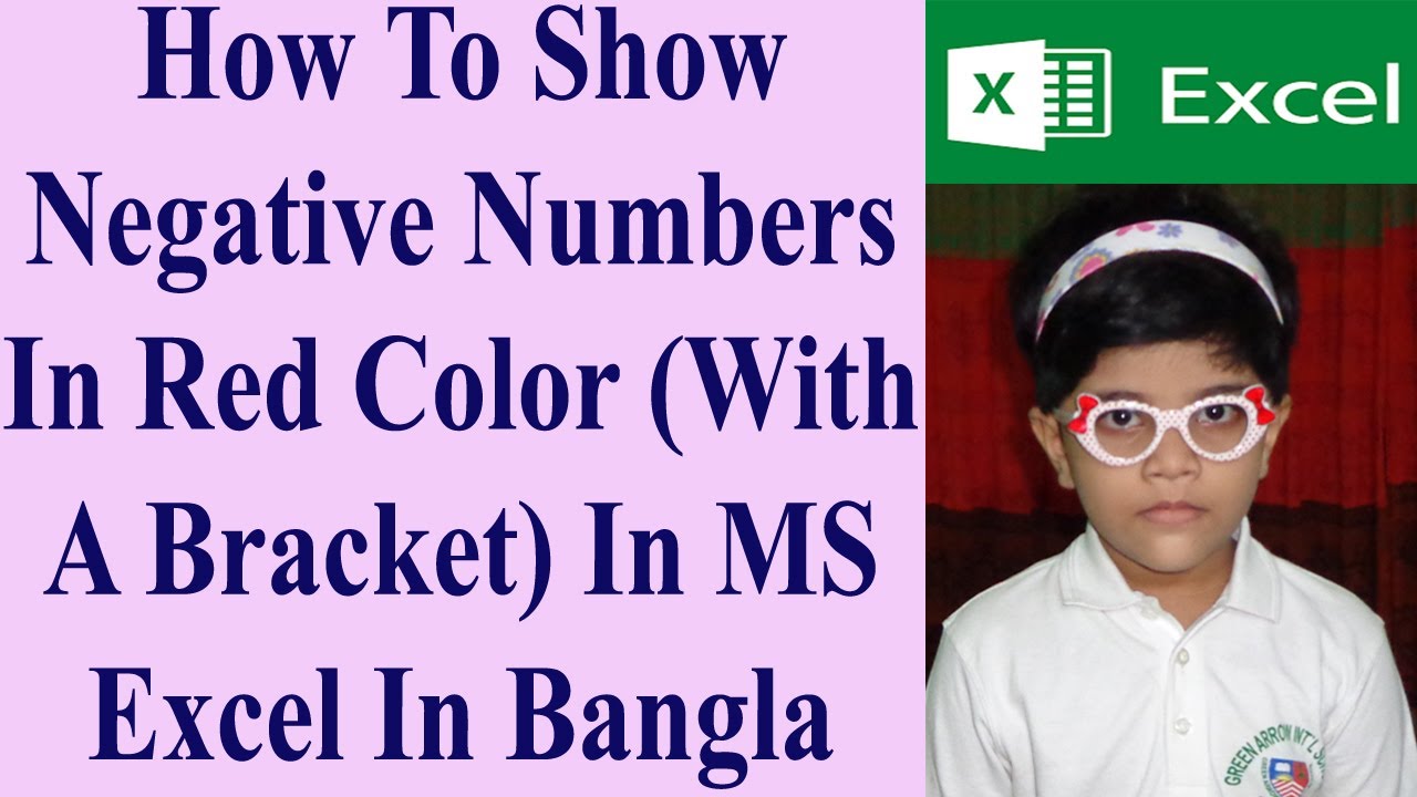 How To Show Negative Numbers In Red Color With A Bracket In MS Excel How To Show Negative Numbers In Red Color With A Bracket In MS Excel