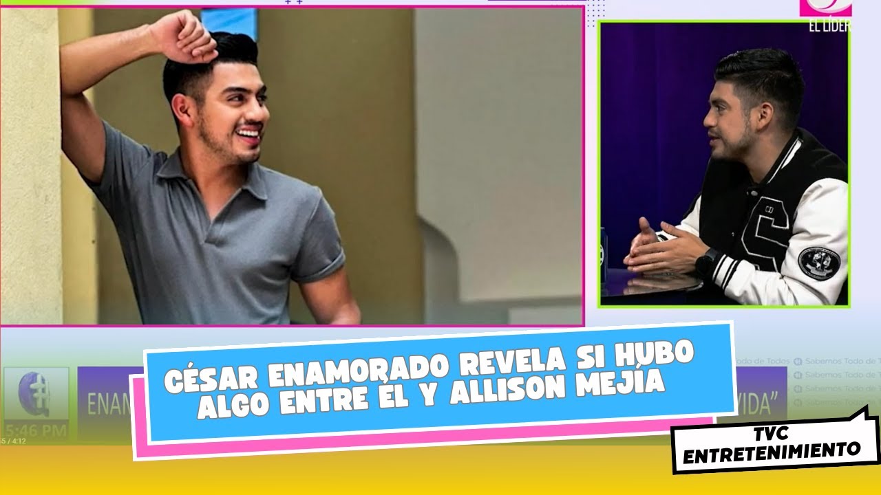 'El Hilo': César Enamorado revela si hubo algo entre él y Allison Mejía - YouTube