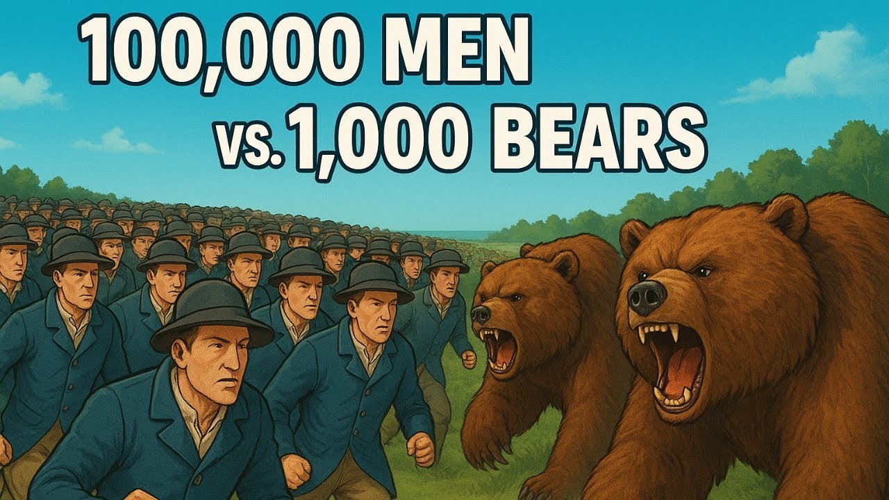 100,000 Men vs. 1,000 Bears #uebs2 - YouTube