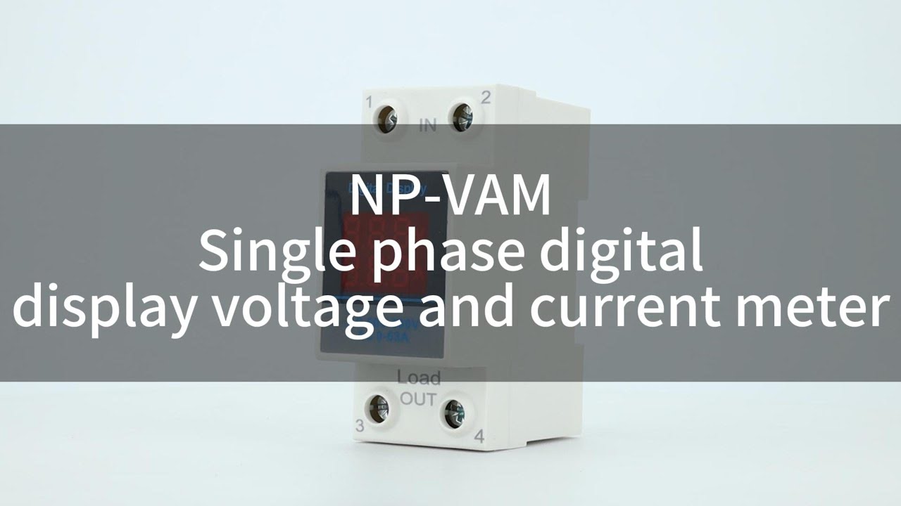 GEYA NP VAM Single-phase Digital Display Voltmeter And Ammeter - YouTube