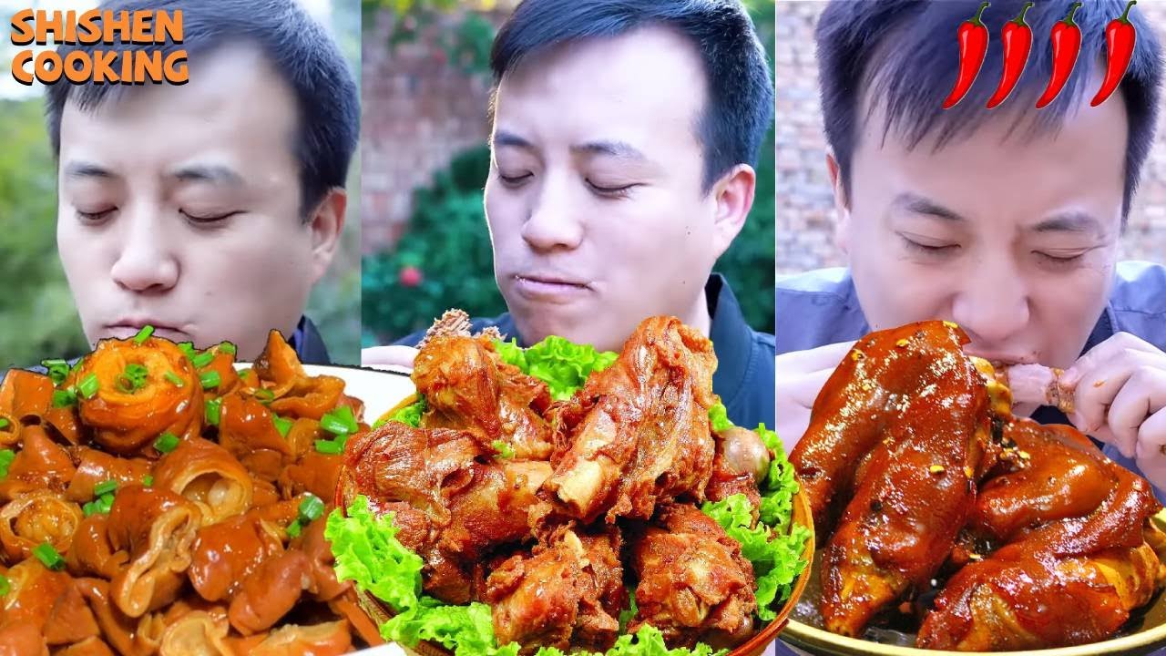 Village Funny Mukbang | Weird Seafood Cooking | Use Cuttlefish Juice To ...