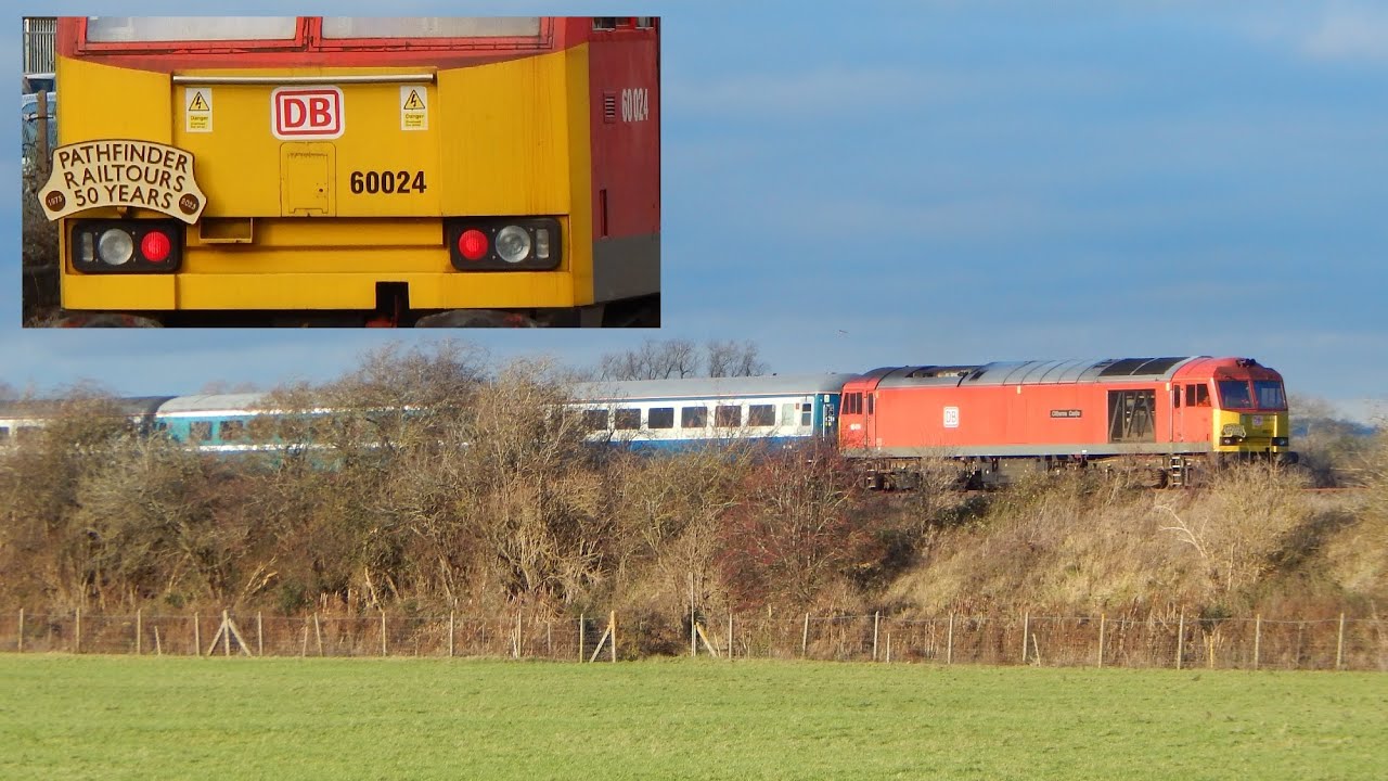 DB 60024 on the final DB Class 60 railtour ventures onto the old ...