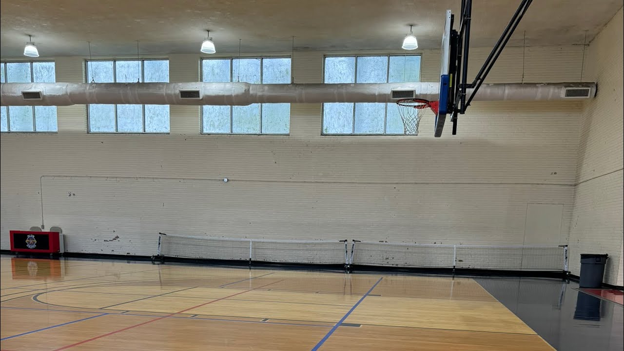 Playing basketball inside, shooting around ball is life - YouTube
