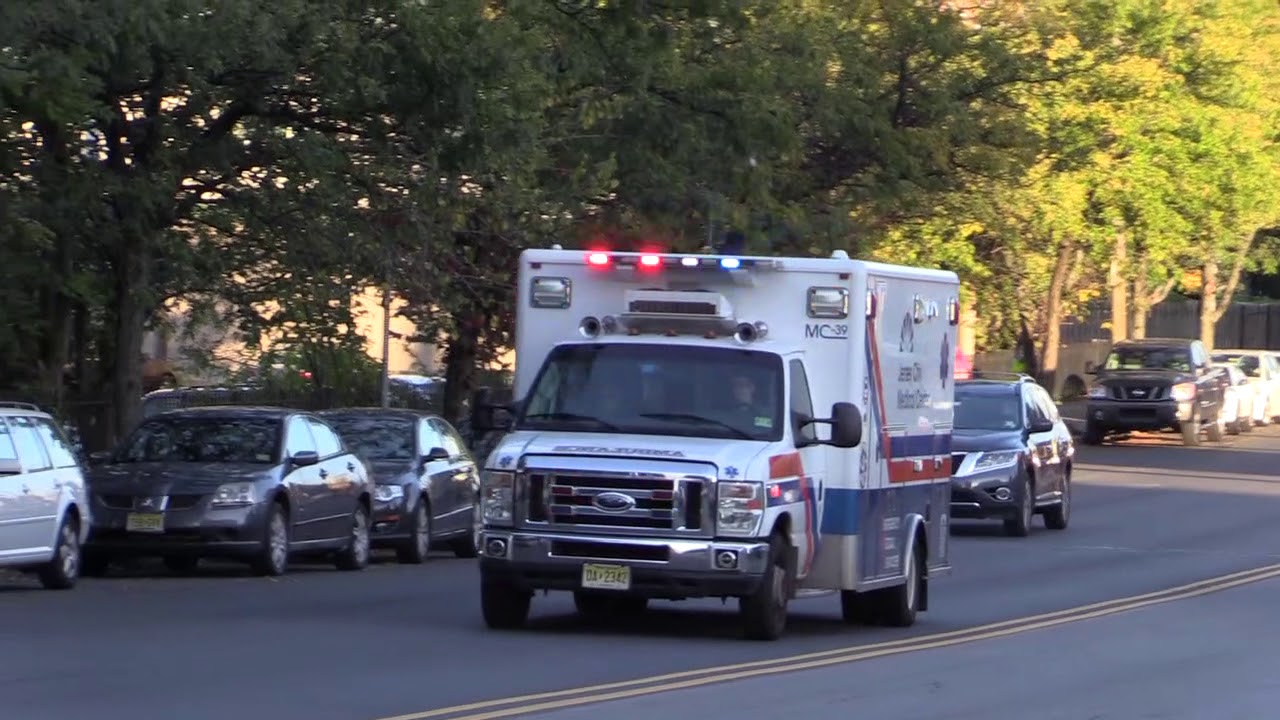 Jersey City Medical City EMS Compilation of Ambulances Responding on ...
