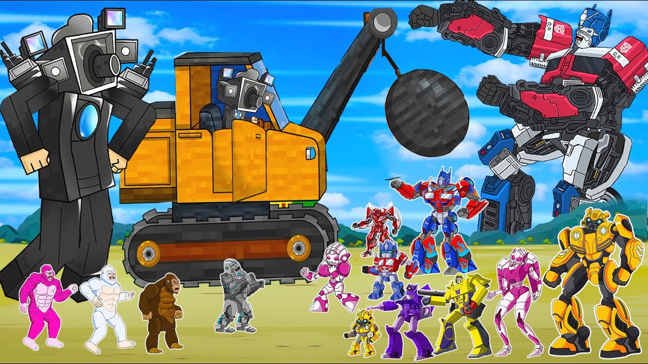 BABY TRANSFORMERS CARTOON: Cameraman Mine & Optimus Prime, Scary ...