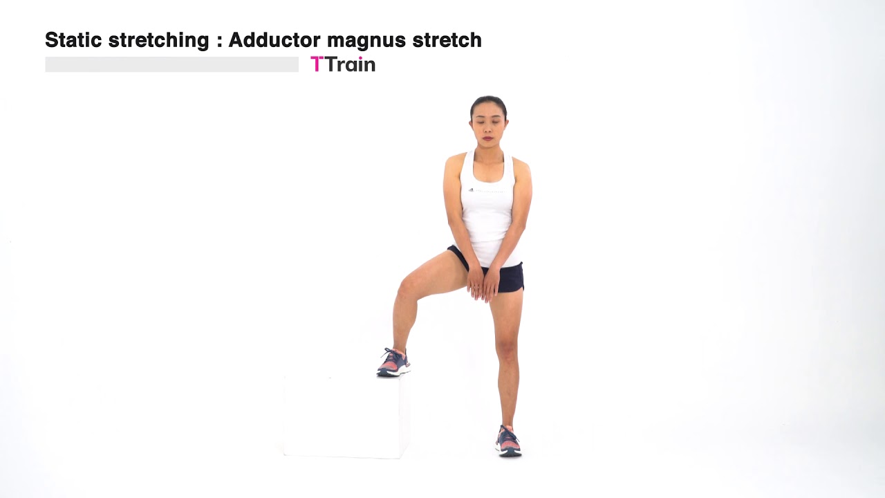 Adductor magnus stretch ( Active-Isolated Stretching ) - YouTube