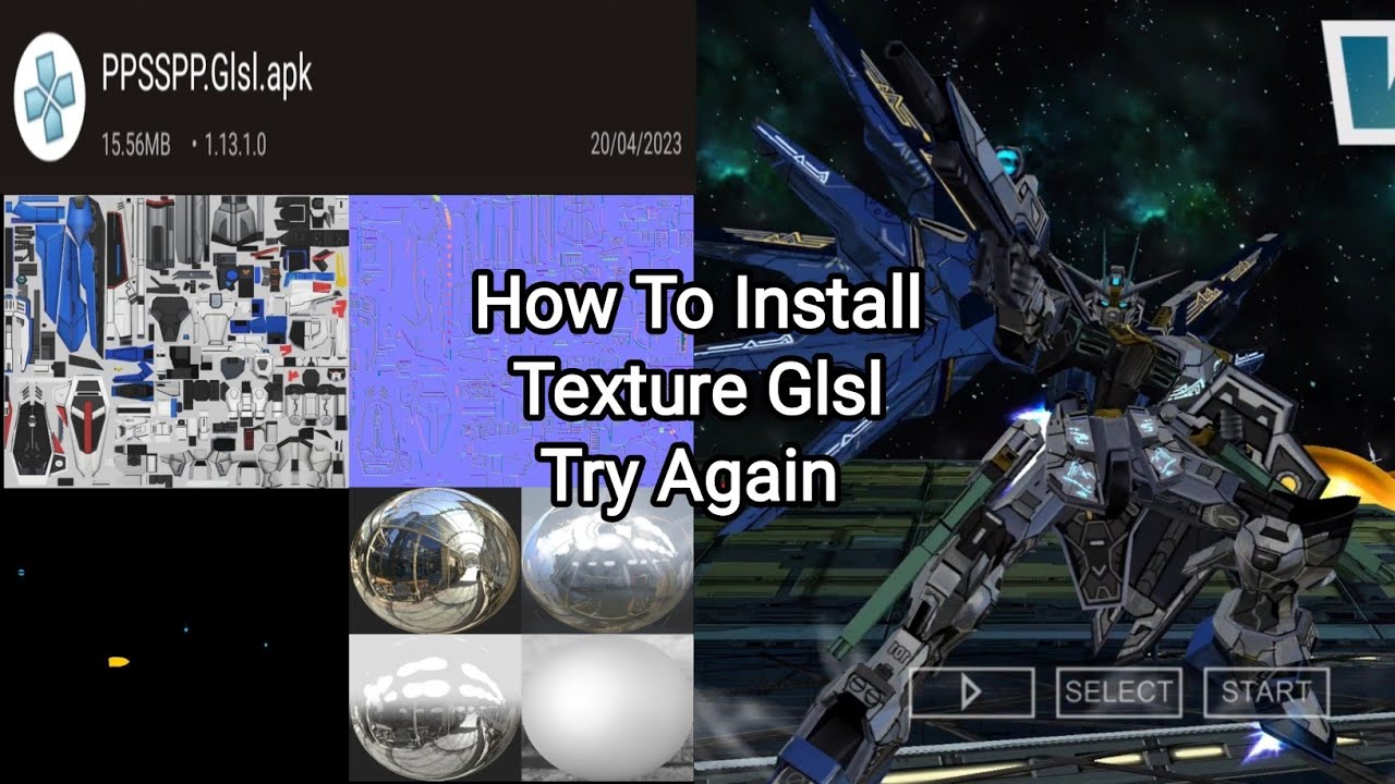Tutorial How To Install Texture Glsl 4 Logo Gundam Try Again – GVGNP Part 1 [Malaysia] - YouTube