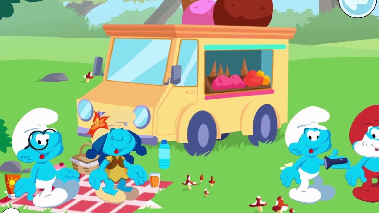 Smurfs Camping Fun! Build a Tent & Explore the Woods | SKIDOS - YouTube