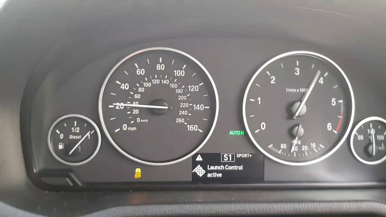 BMW X3 35D M-Sport launch control - YouTube