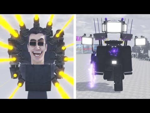 Show casing the Reworked UPGRADED TITAN TV MAN + G-MAN clone | Skibidi ...