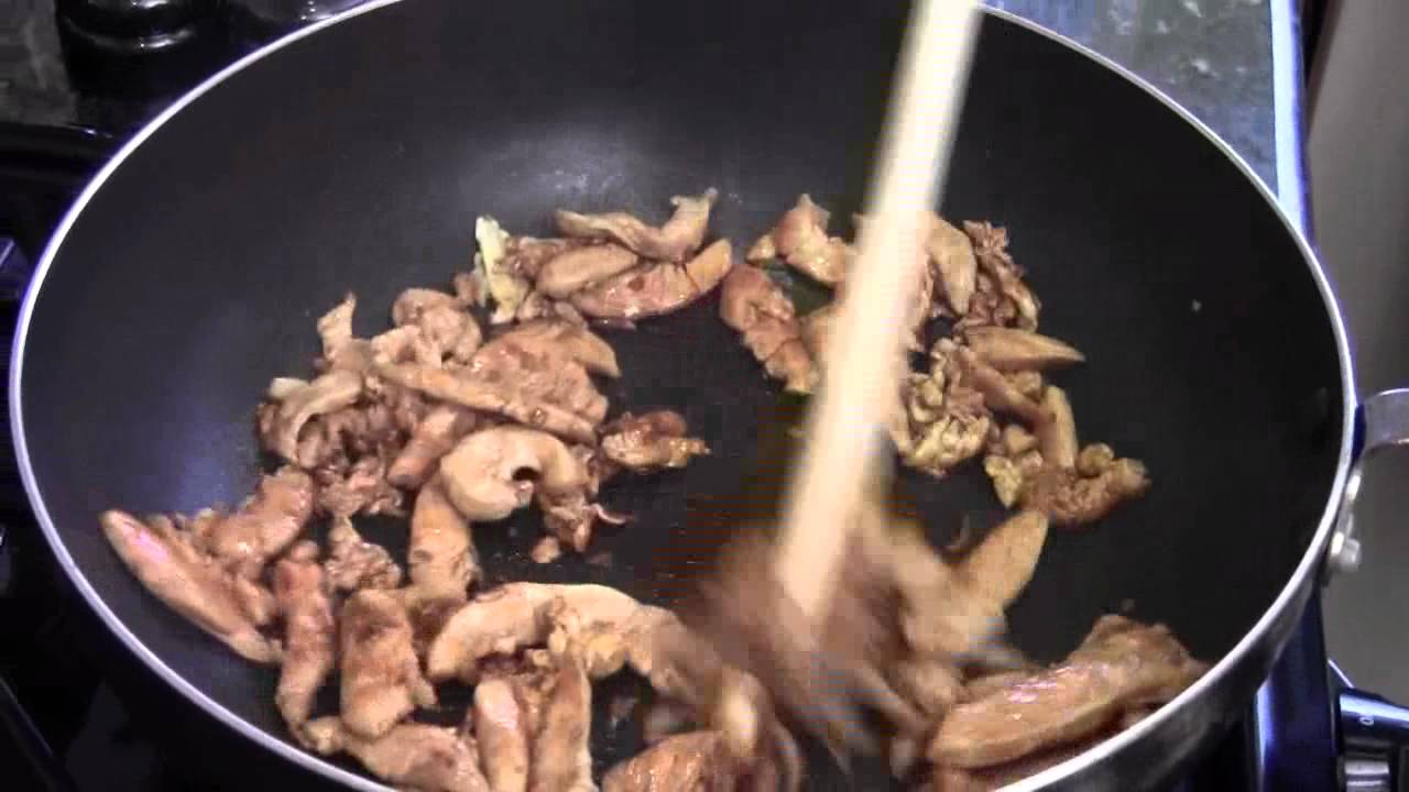 How to cook mooshu chicken - YouTube