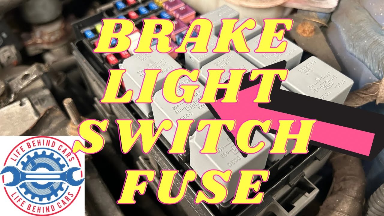 Chevrolet Lacetti Petrol 03-13 Brake Light Switch Fuse Location. - YouTube