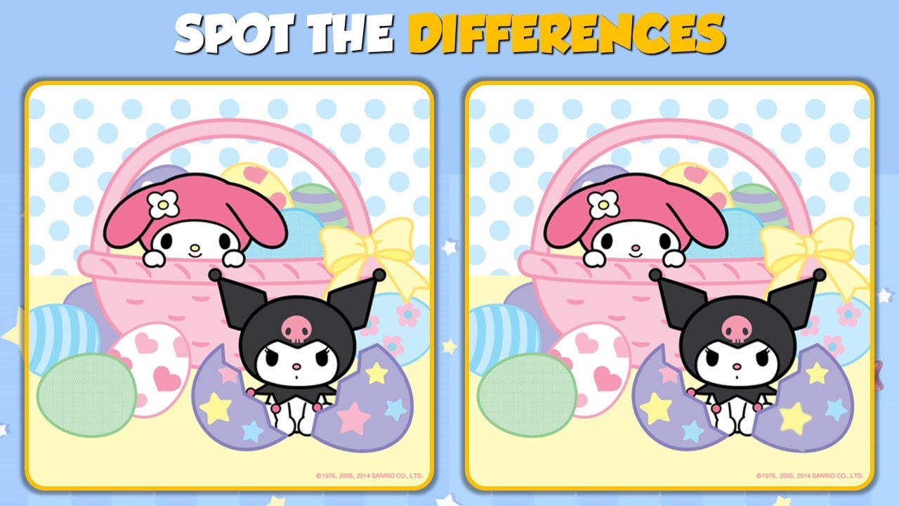 Kuromi X My Melody - Can You Find The Differences Game! - YouTube