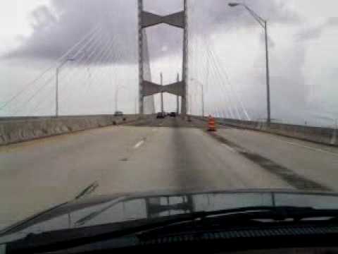 Driving over the Dames Point Bridge - YouTube