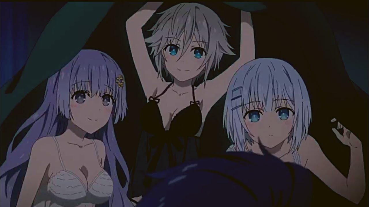 Cuando tu harem quiere dormir contigo || Date live Temporada 4 (Español latino) - YouTube