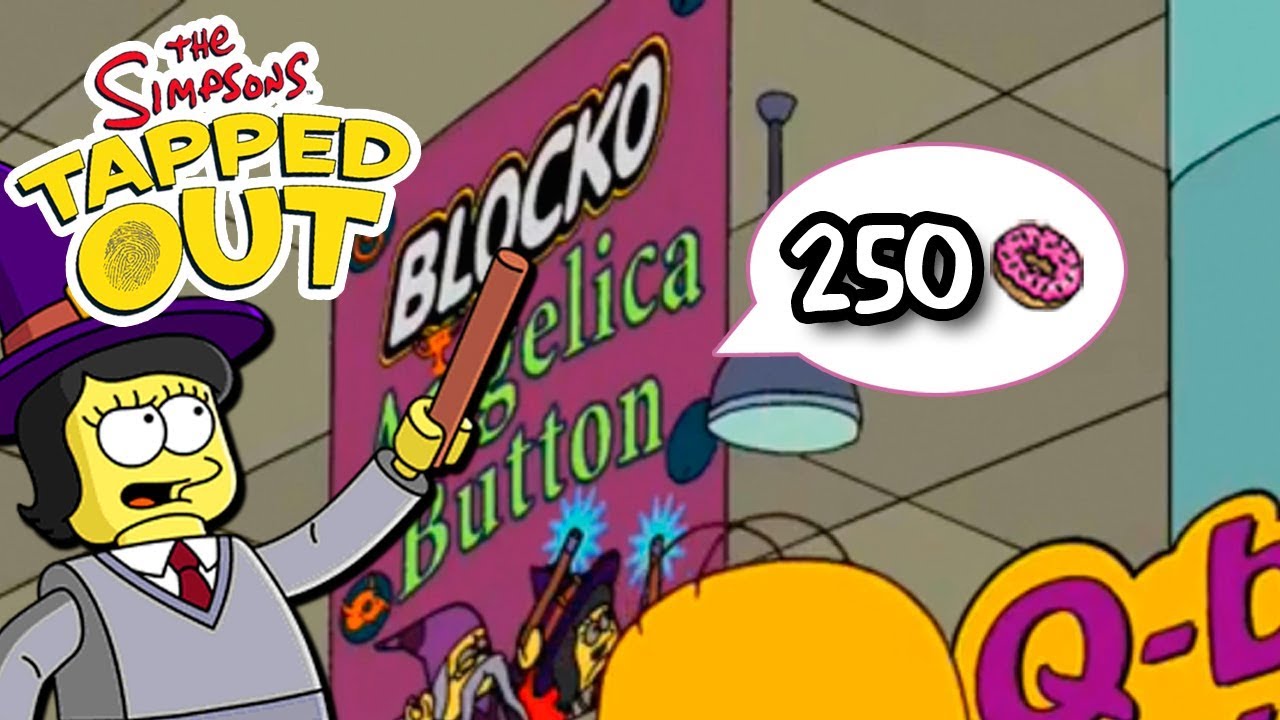 The Simpsons: Tapped Out - Blocko Angelica Button - Premium Character ...