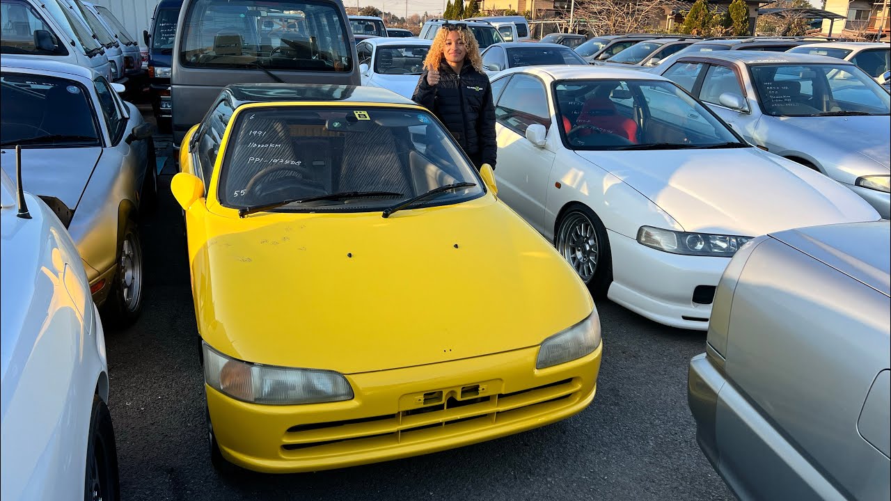 1991 Honda Beat Yellow HardTop (For Sale) $7950 shipped! - YouTube