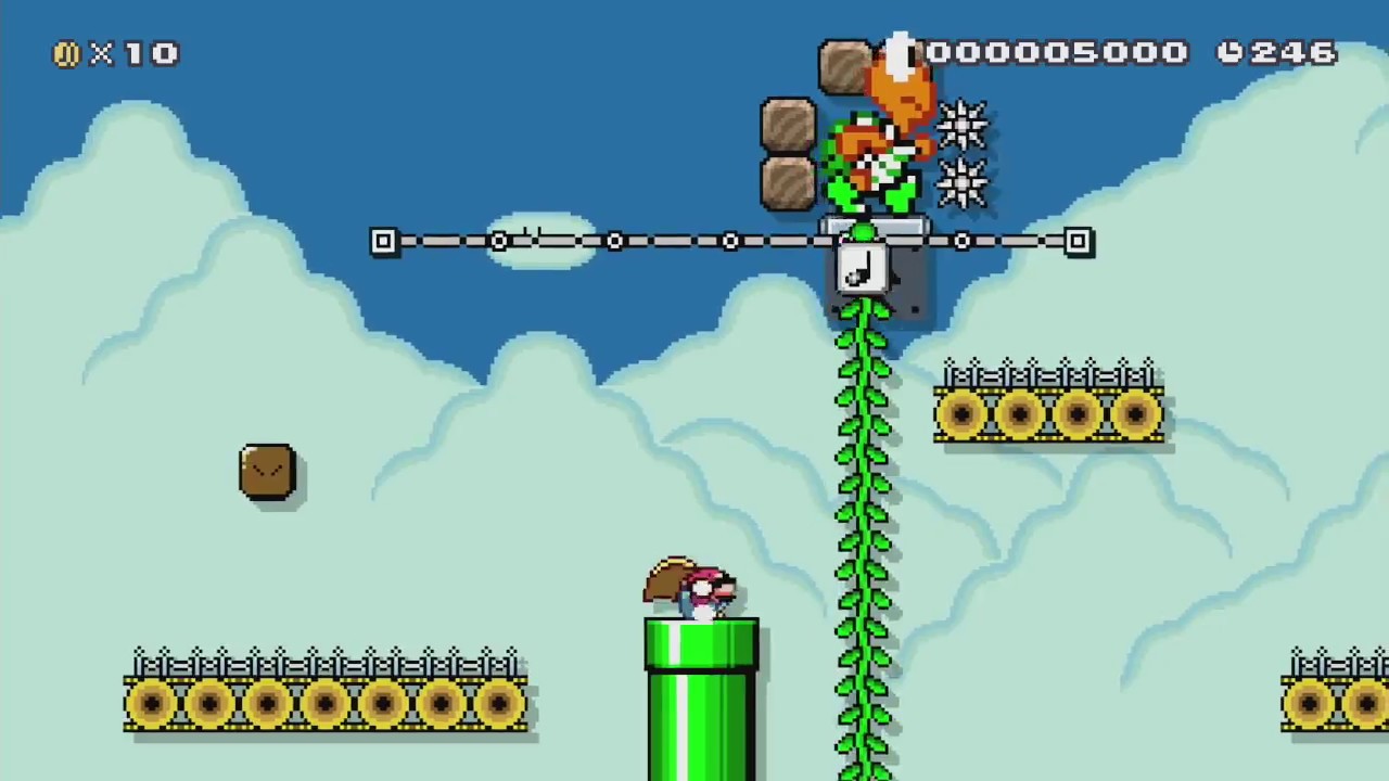 Cheese bridge area by jason ~ WORLD RECORD! - SUPER MARIO MAKER - NO ...