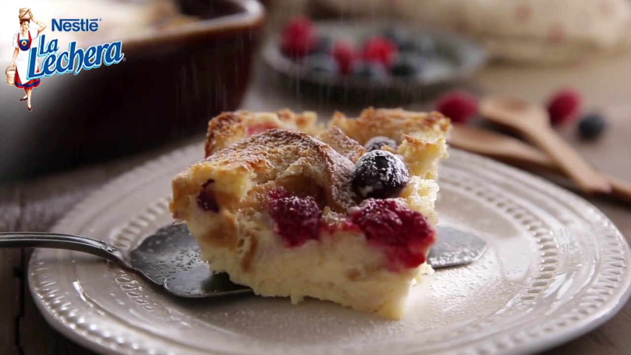 🥧 Pudin de pan y leche condensada - Postres La Lechera - YouTube