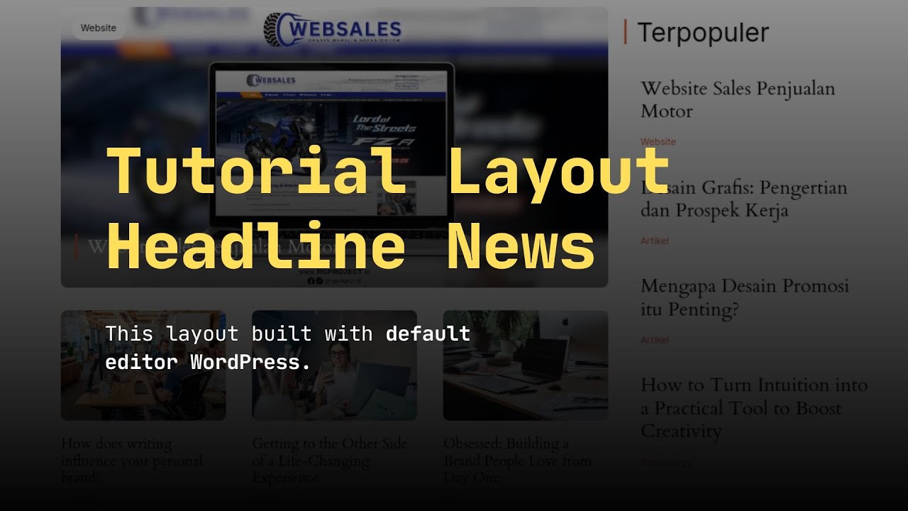 WordPress_Tutorial Layout Headline News - YouTube