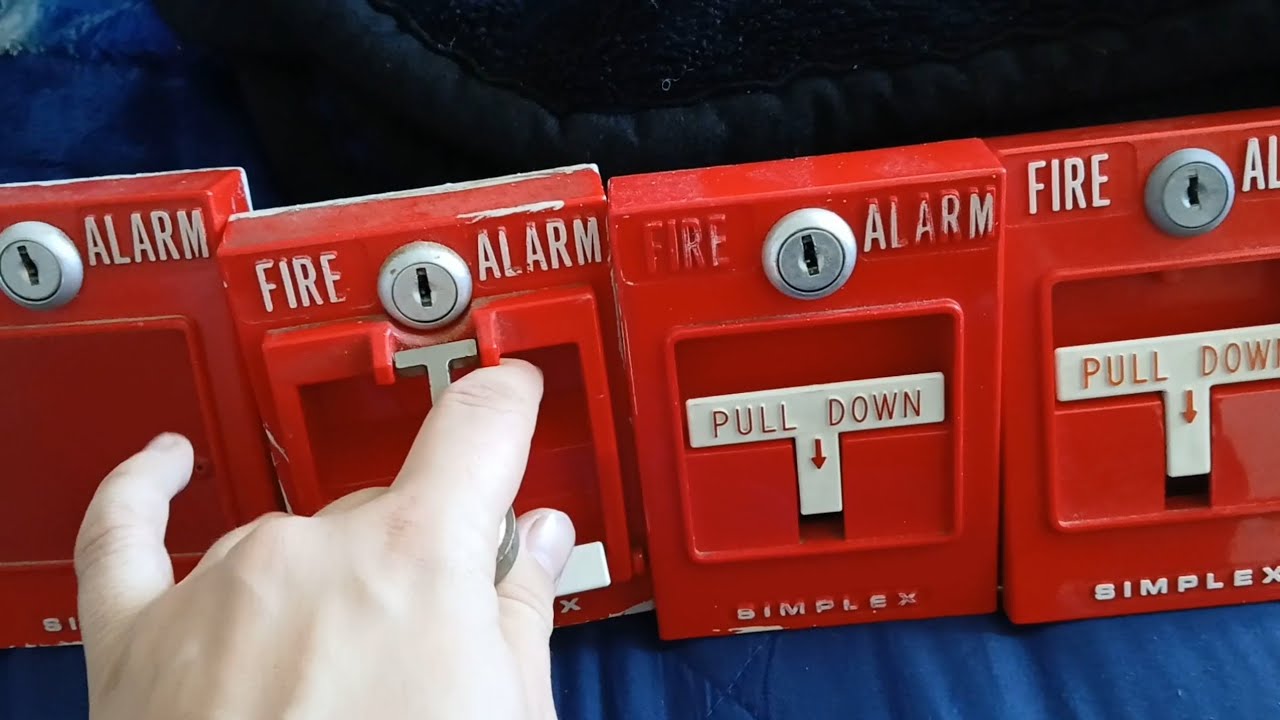 *300th Video Special* Pulling and Resetting 7 Simplex T-Bar Fire Alarm ...