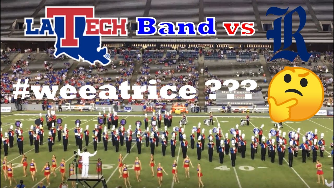 La Tech Band, Halftime Show vs Rice, Houston, Duet with MOB - YouTube