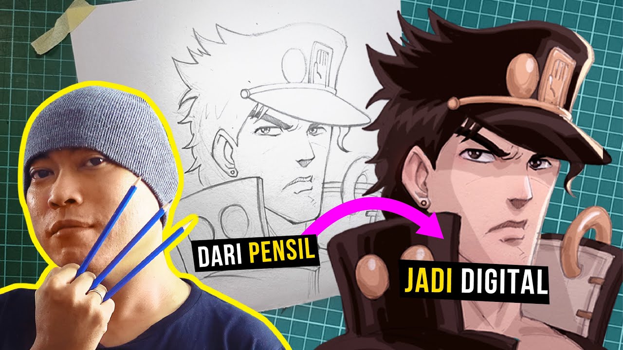 TUTORIAL MUDAH MENGGAMBAR DIGITAL - Step by Step dari Pensil jadi karya ...