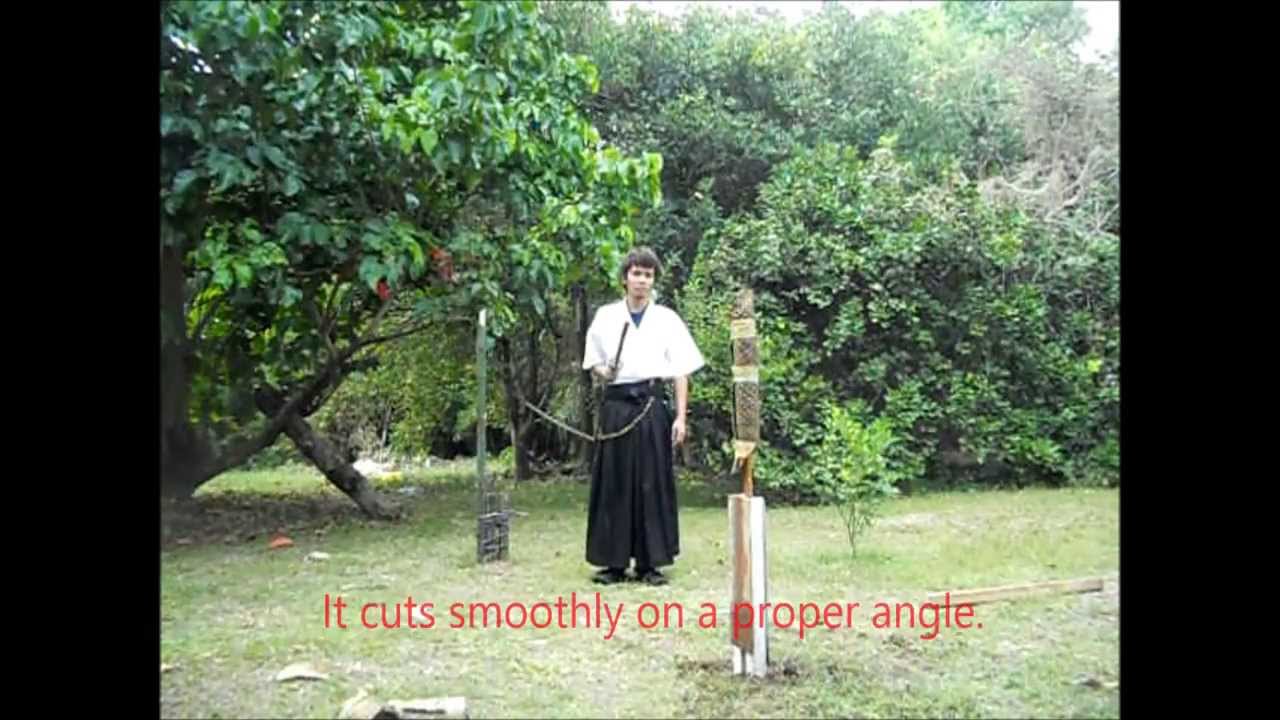 Geisha's Blade Tora Katana 1060 Series Cutting Test - YouTube
