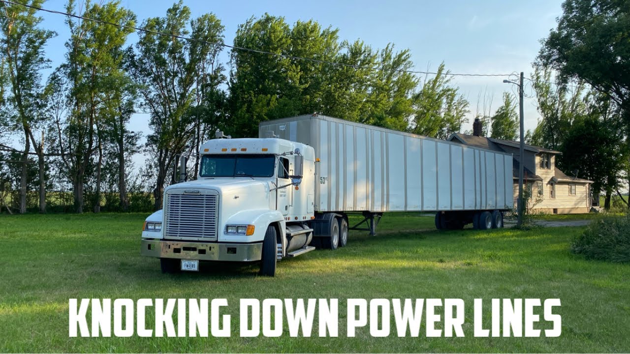 Knocking Down Power Lines? (Owner Operator Trucking) - YouTube