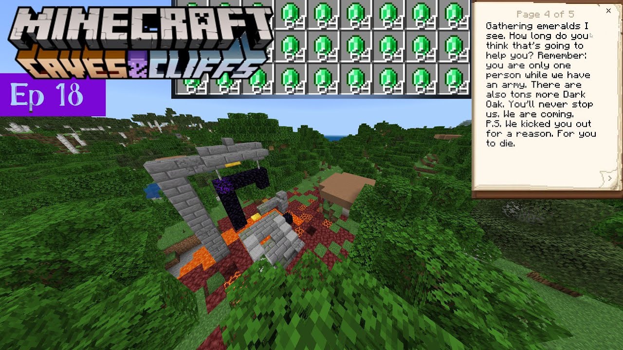 I got 27 STACKS of emeralds in 1.18 Minecraft LORE - YouTube