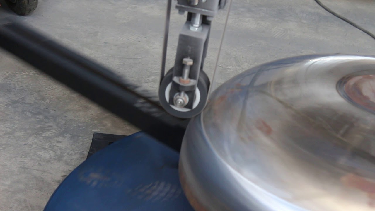 tank head polishing machine - YouTube