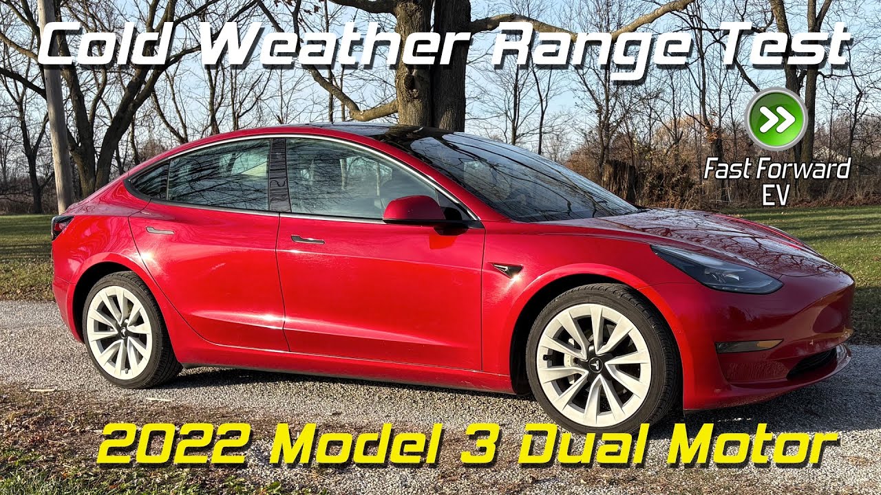 2022 Tesla Model 3 Cold Weather Range Test - YouTube