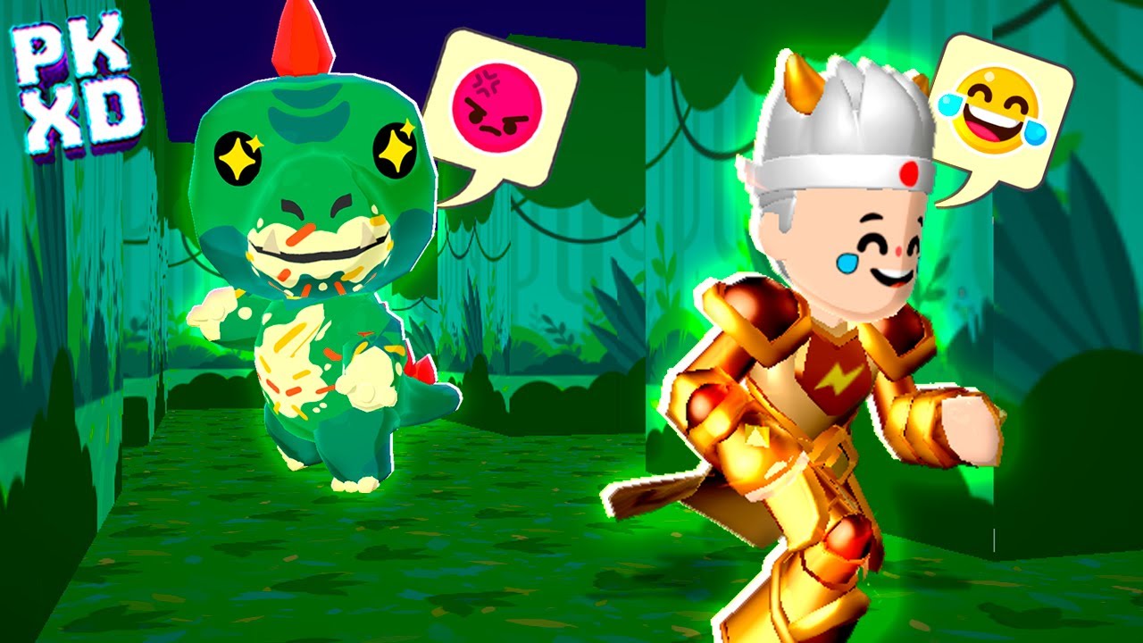 USEI A ARMADURA DO ADMIN PARA TROLLAR O DINOSSAURO NO MONSTER LAB DO PK XD - YouTube