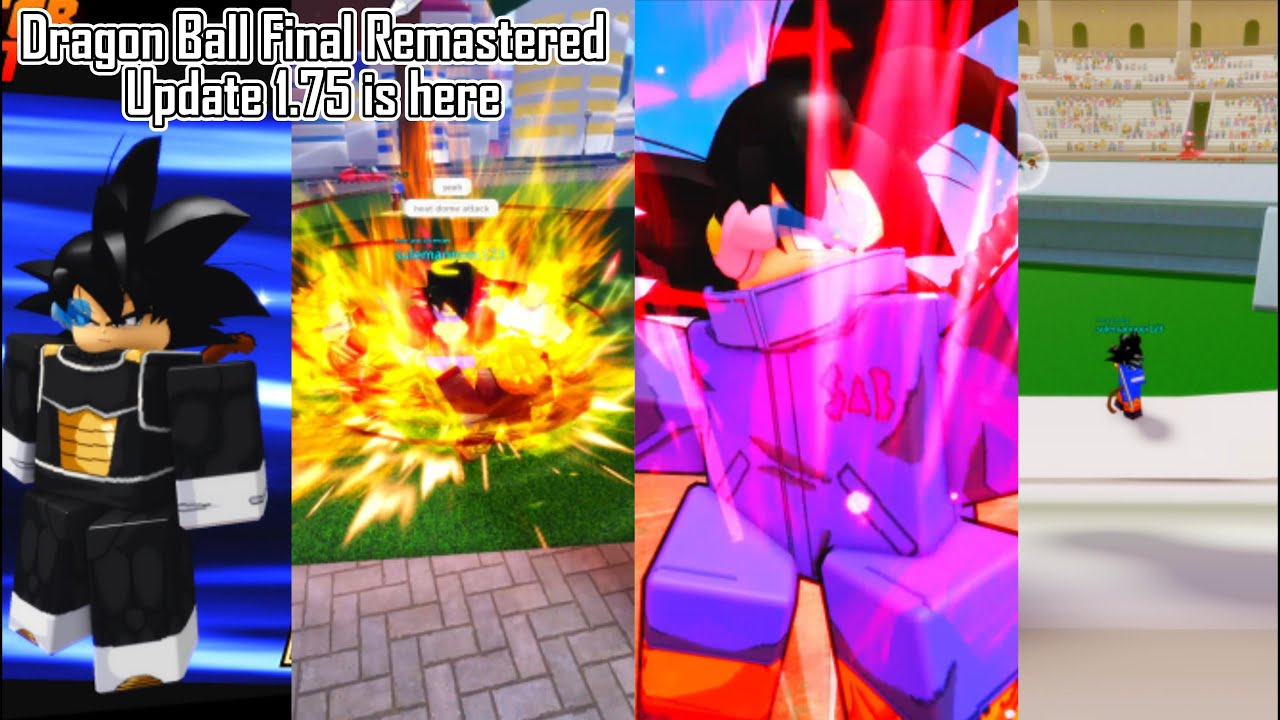 Dragon Ball Final Remastered Update 1.75 is here (Roblox) - YouTube