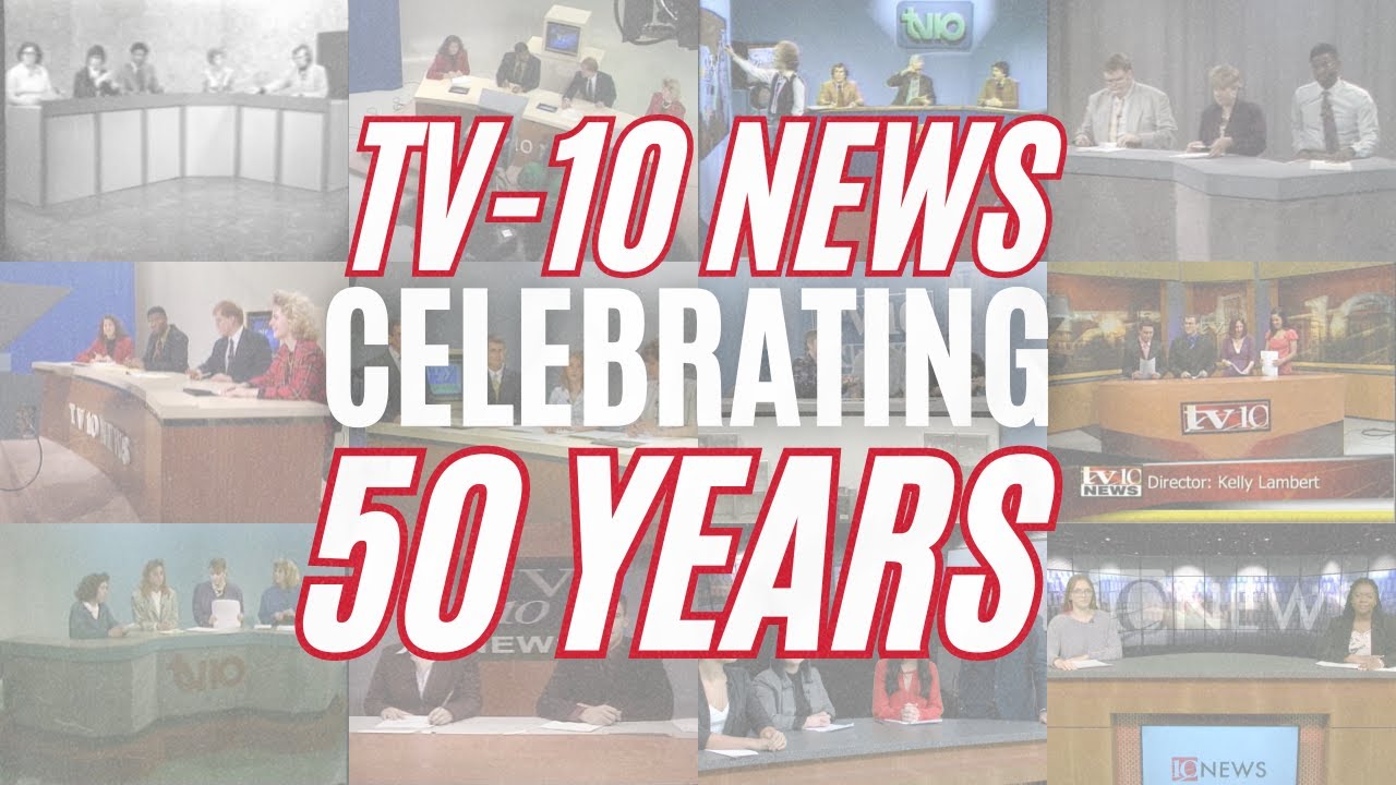 Through the decades with TV-10 News - YouTube