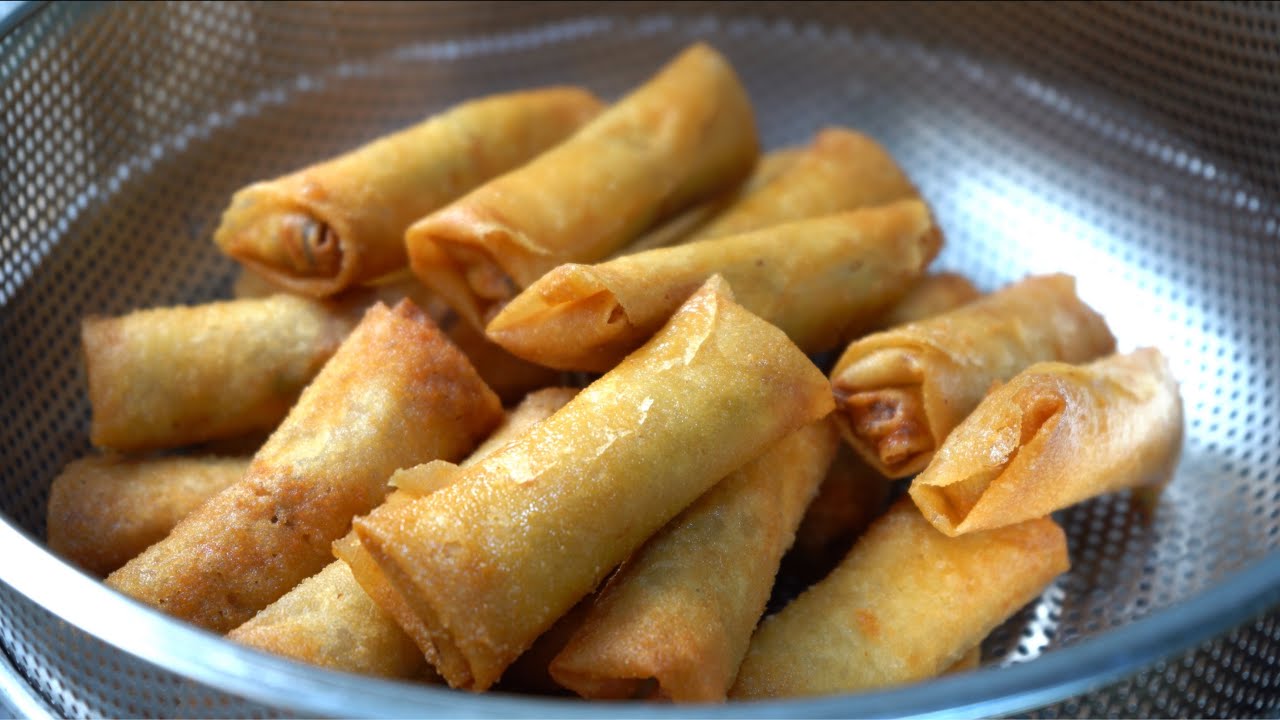 Homemade Pork with Taro Spring Roll Recipe ...