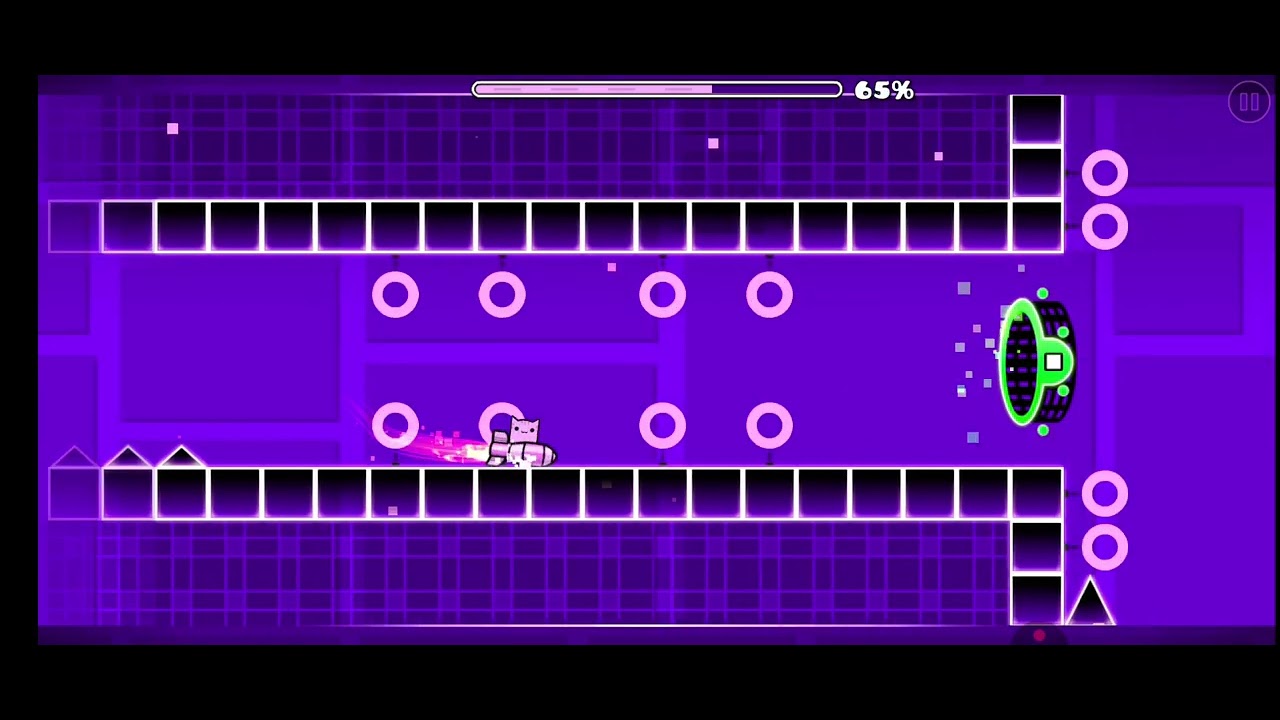 geometry dash back on track - YouTube