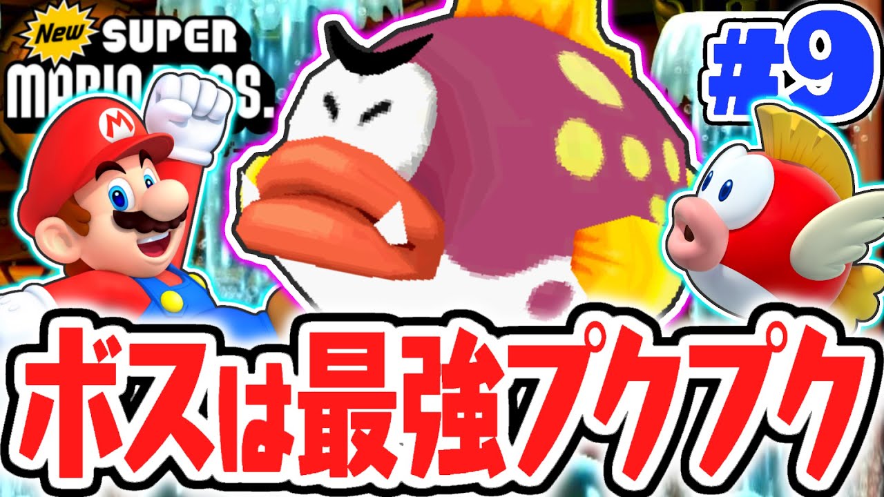 超強化されたプクプクが強すぎる W3のボスを倒せるか Ds名作実況part9【newスーパーマリオブラザーズ】 Youtube