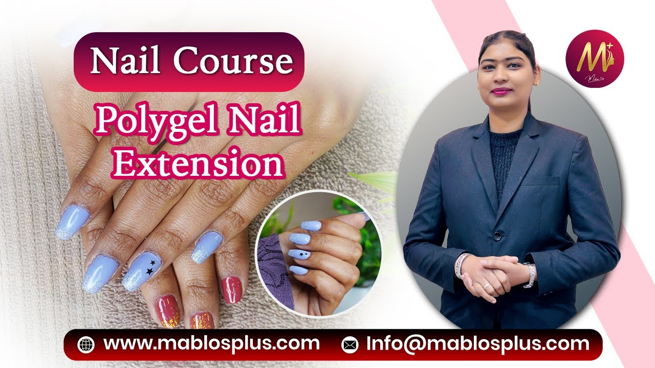 Polygel Nail Extension | Free Nail Course | Cosmetology | Mablosplus - YouTube