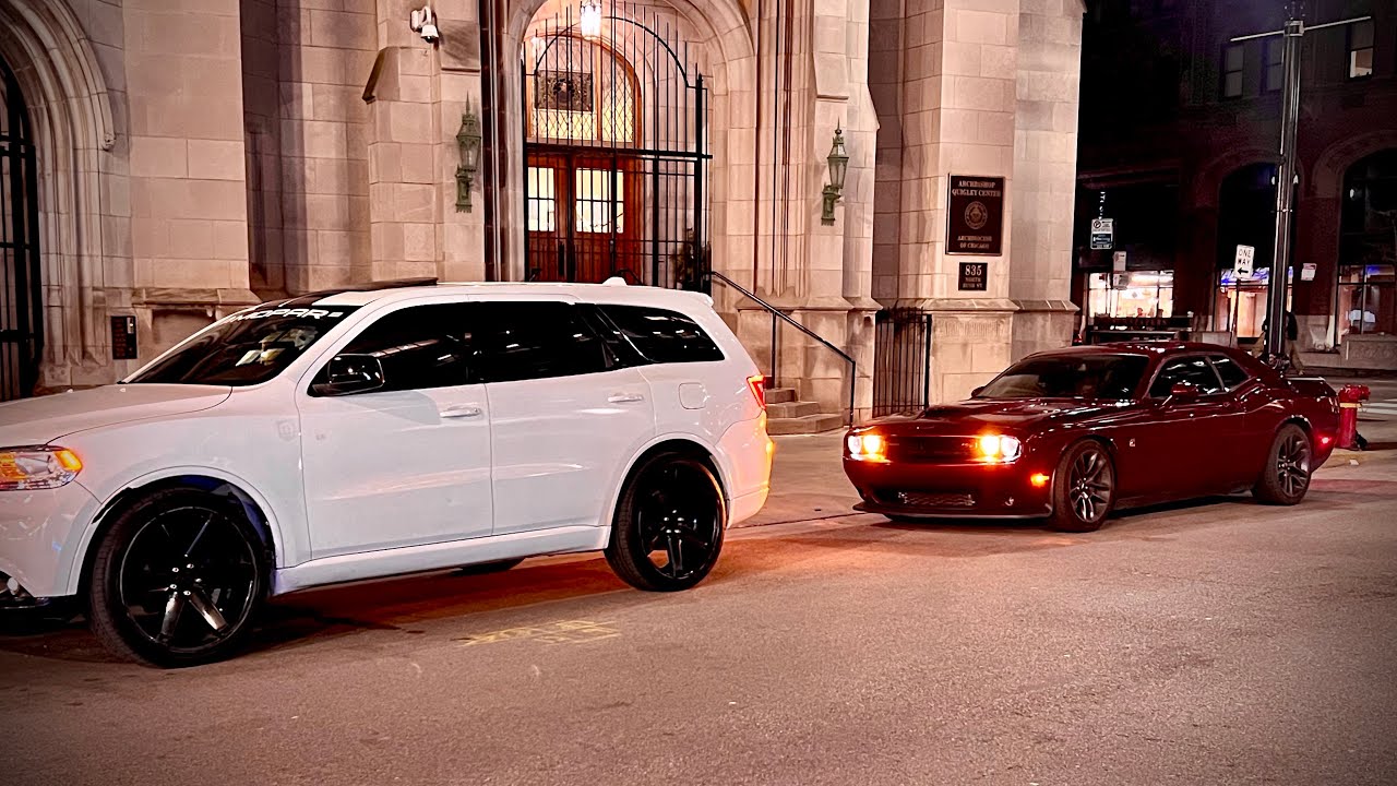 SCAT PACK AND DURANGO TERRORIZING DOWNTOWN CHICAGO - YouTube
