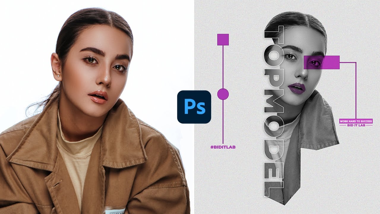 Model Poster Design & Tutorial - Adobe Photoshop | BID IT Lab | # ...