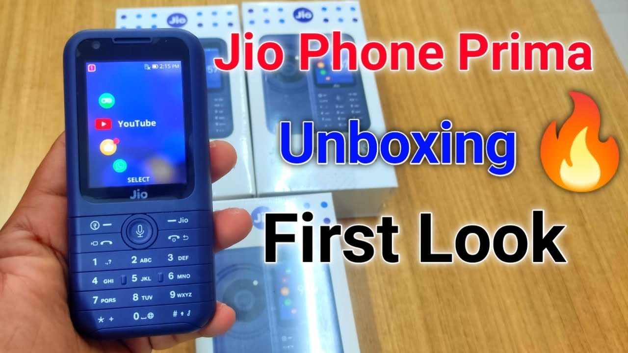 Jiophone Prima Unboxing || Jiophone Prima Keypad 4G Phone Features 🔥🔥 ...