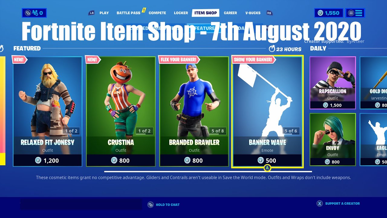 (NEW) RELAXED FIT JONESY!! + BANNER SKIN!! - Fortnite Item Shop - 7th ...