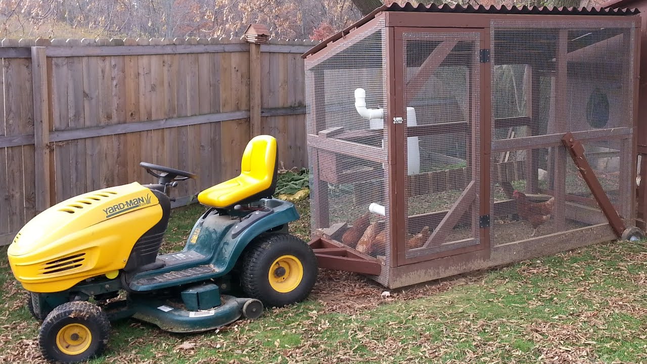 Chicken Tractor - Construction of the Original Lawn Mower - 2 - YouTube