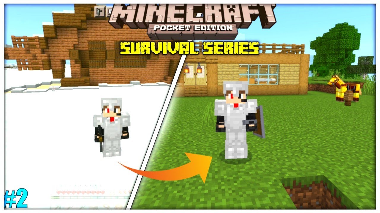Minecraft PE Survival Series Day 2 || Minecraft Survival Gameplay # ...